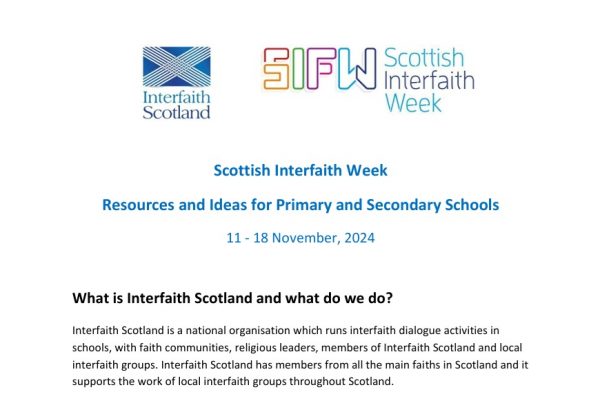 Resources - Scottish Interfaith Week - Discovery: 11 - 18 Nov 2024